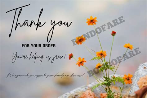 Customizable Printify Product Insert For Branding Thank You Insert For Printify Orders Insert