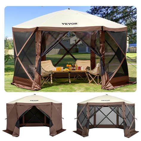 Vevor Pop Up Gazebo Screen Tent Pavilion Gazebo Tent 115 X 115 Ft 6