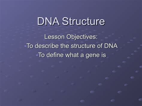 Biology Year 11 Igcse Dna Protein Synthesis Ppt Genetics Science