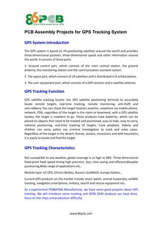 Gps Tracking System Pcb Assembly PDF