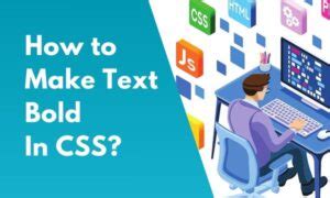 CSS How To Make Text Bold Life In Coding