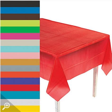54 X 108 Rectangle Plastic Table Cover 1 Pc Lacrafts