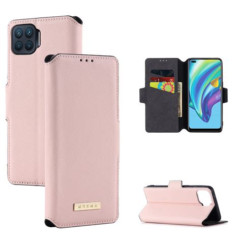 For Oppo F Pro Muxma Mx Cross Texture Oil Edge Flip Leather Phone Case Pink Alexnld Com