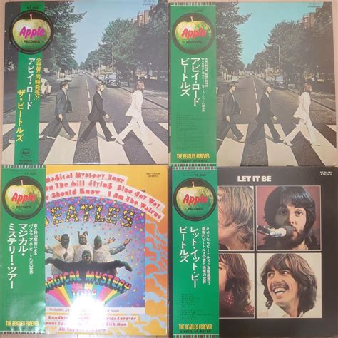 Yahoo オークション Lp ザ・ビートルズ 各種帯付 24枚セット〜丸帯