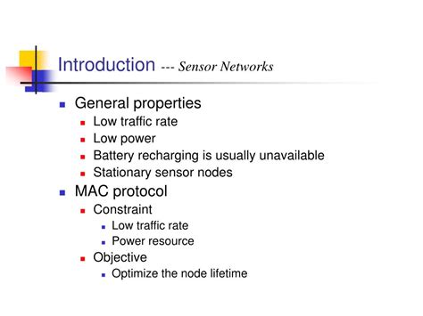 Ppt Self Organization And Energy Efficient Tdma Mac Protocol By Wake Up For Wireless Sensor