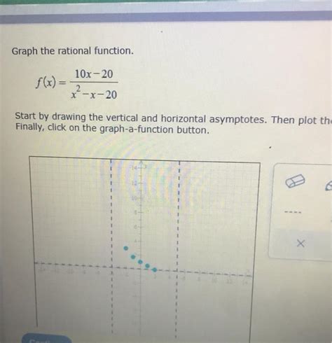 solved graph the rational function f x x2−x−2010x−20 start
