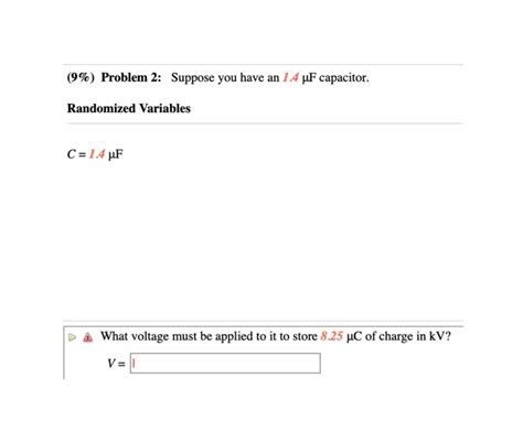 Solved 9 ﻿problem 2 Suppose You Have An 14μf