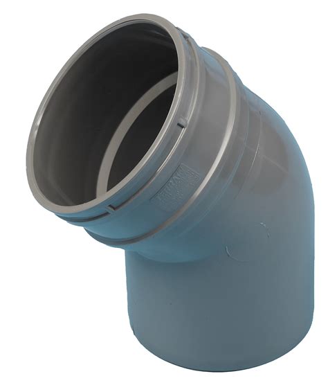 Polypipe Solvent Soil Bend Spigot Socket 110mm 135 Deg Pipekit