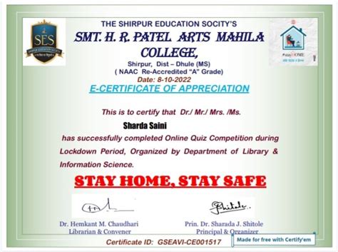 Free Library And Information Science Certification Library Library Free Certificate