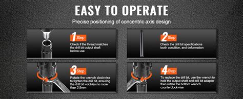 Vevor Core Drill Bit 2 Wet Diamond Core Drill Bits 14 Drilling Depth Concrete Core Drill Bit