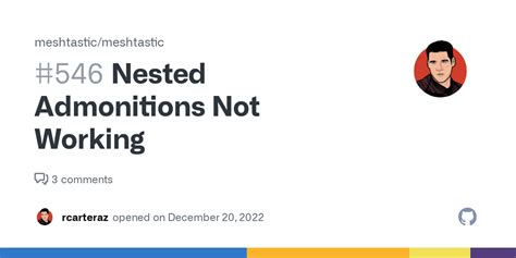 Nested Admonitions Not Working Issue 546 Meshtastic Meshtastic