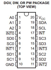 PCA9544A Datasheet PDF 4 Ch I2C And SMBus Multiplexer