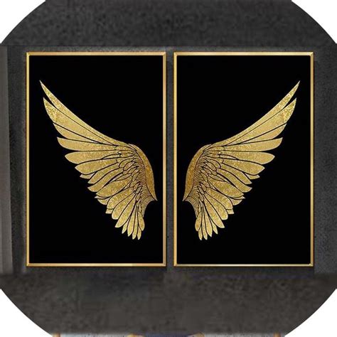 خرید و قیمت تابلو مدرن طرح بال فرشته و فروهر مدل 339 مجموعه 2 عددی ترب