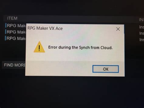 Error During The Synch From Cloud RPG Maker Forums