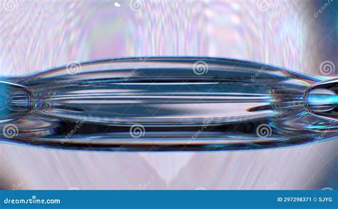 Beautiful Geometry With Beautiful Refraction And Reflection Elegant And Modern 3d Rendering