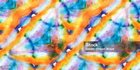무지개 원활한 염색 반복되는 타이 염료 삽화 직물 원활한 색상 밝은 넥타이 염료 패션 그림 반복되는 질감의 다채로운 넥타이 염료 천 배경 1960 1969 년에 대한 스톡