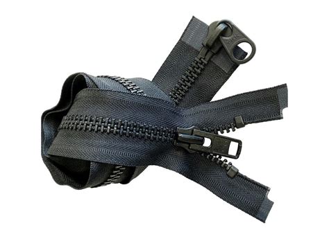 Ykk 10 Heavy Duty Two Way Jacket Zipper Black Oxide Metal Usa Made