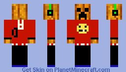 Creeper Pumpkin Minecraft Skin