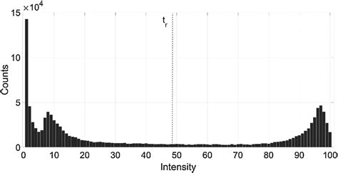 Histogram Of The Values Of All The Intensity Values Of All The Download Scientific Diagram