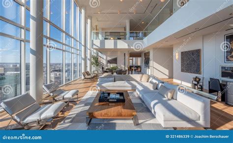 Luxurious Urban Penthouse With Minimalist Design Panoramic City Views