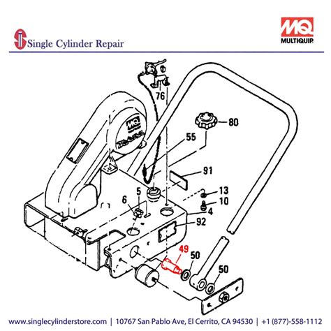 Multiquip 402402430 Bolt Handle Setting 110l Jp Mikasa