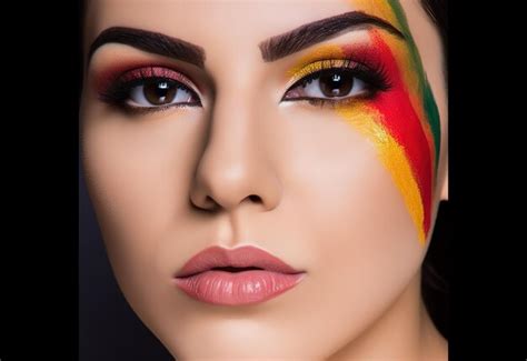 Premium Ai Image Women Celebrating Pride Month Lgbtq Rainbow Concept Rainbow Makeup