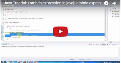 JAVA EE Java Tutorial Lambda Expression In Java Lambda Expression