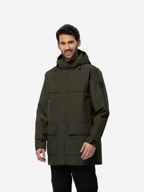 Парка мужская Jack Wolfskin Winterlager Parka M 1115471-4341 S Хаки ...