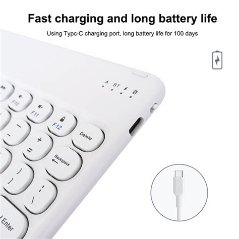 X3s 10 Inch Universal Tablet Round Keycap Wireless Bluetooth Keyboard Backlight Version Buy