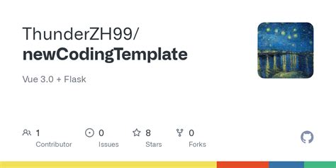GitHub ThunderZH NewCodingTemplate Vue Flask