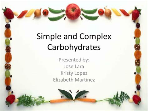 PPT Simple And Complex Carbohydrates PowerPoint Presentation Free Download ID 4215059