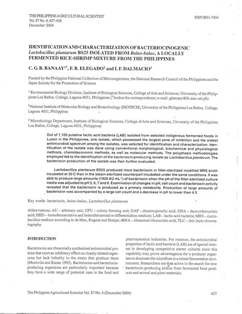 Pdf Identification And Characterization Of Bacteriocinogenic