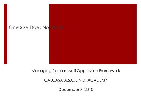 Ppt One Size Does Not Fit All Powerpoint Presentation Free Download