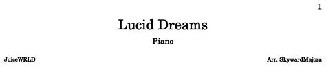 Lucid Dreams Sheet Music For Piano