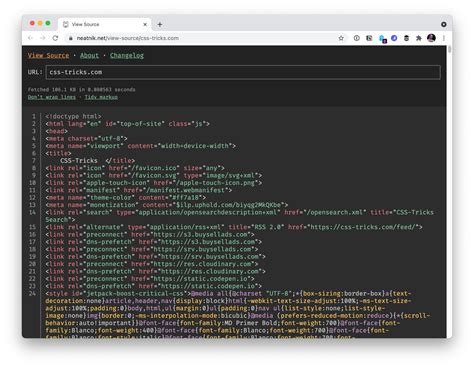 View Source On Mobile Css Tricks