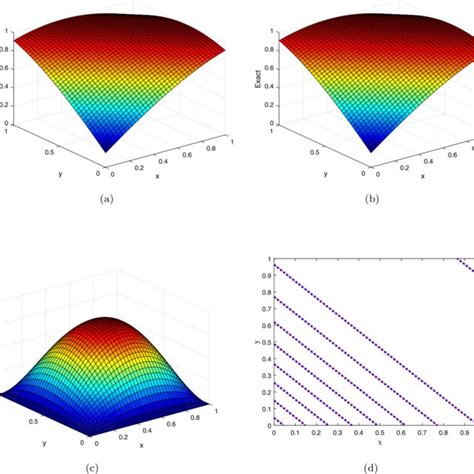 A The Numerical Solution B The Exact Solution C The Absolute
