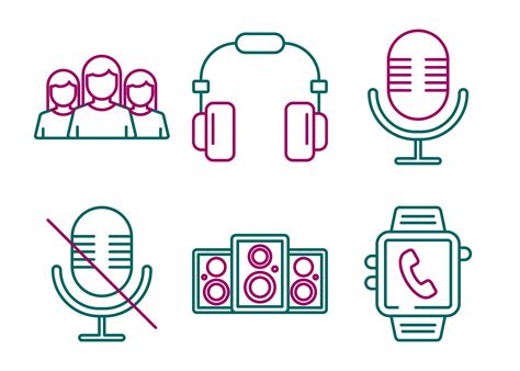 Communication Vector Icon Set 17482862 Vector Art At Vecteezy