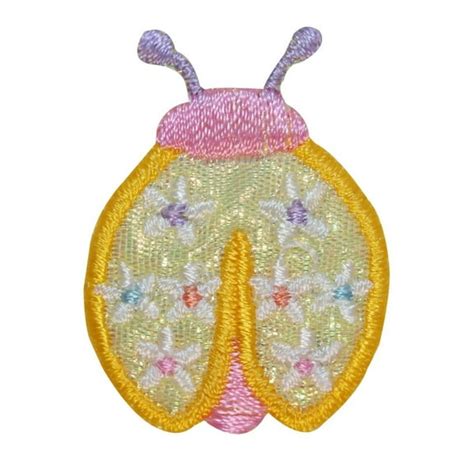Id 1616h Ladybug Fly Patch Garden Beetle Insect Bug Embroidered Iron On