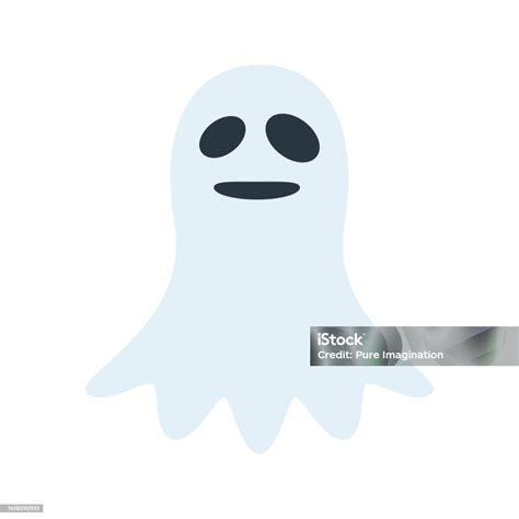 Ilustración De Whisper Ghost Aislado Sobre Fondo Blanco Y Más Vectores
