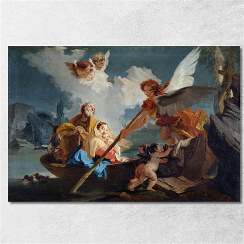 Flight Into Egypt Giovanni Battista Tiepolo Canvas Print