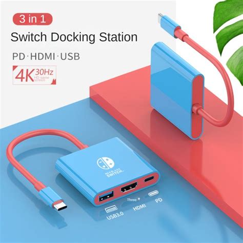 Typec To HDMI Adapter In USB C Hub Type C Docking Station Nintendo Switch OLED Dock TV K USB