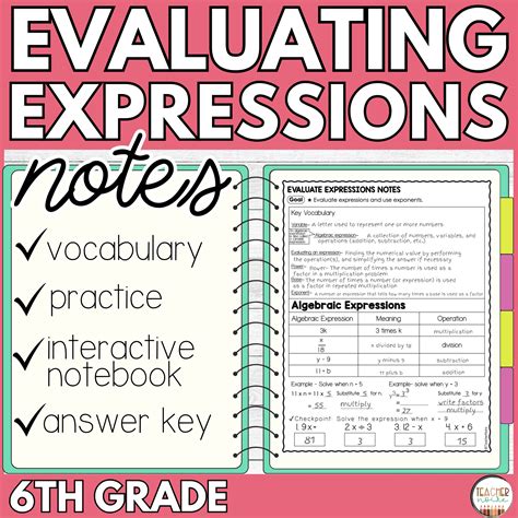 Evaluating The Expressions Guided Notes Teacher Noire