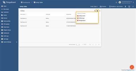 实体部件 Thingsboard社区版