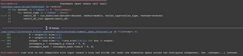 tcn with cross validation is failing view size is not compatible with