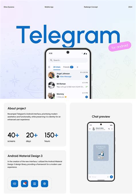 Telegram Mobile App Uxui Redesign Behance