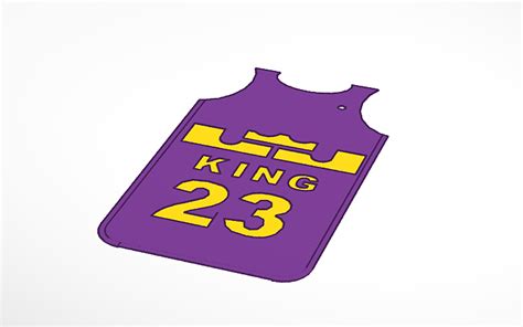 3d Design Lebron James Keychain Tinkercad