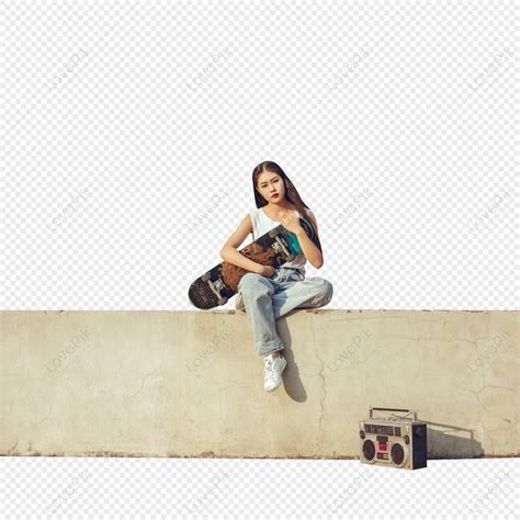 스케이트 소녀 Png 일러스트 무료 다운로드 Lovepik