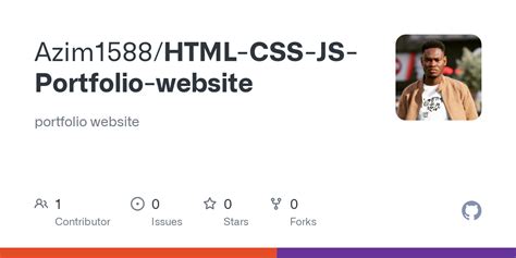 Github Azim1588html Css Js Portfolio Website Portfolio Website