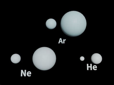 3d Molecular Models Of Gaseous Monatomic Molecules Free Vr Ar Low Poly 3d Model Cgtrader