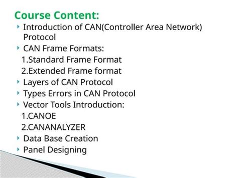 Controller Area Networkcan Pptx